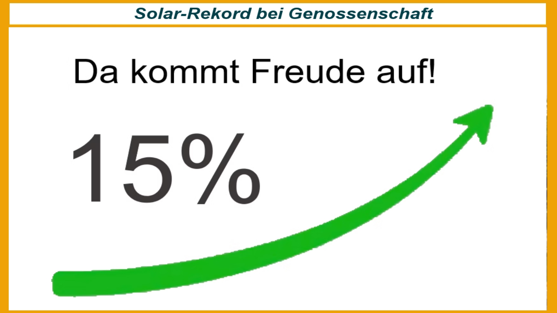 Energiegenossenschaft fährt „Rekordernte“ ein - PV-Navi.de